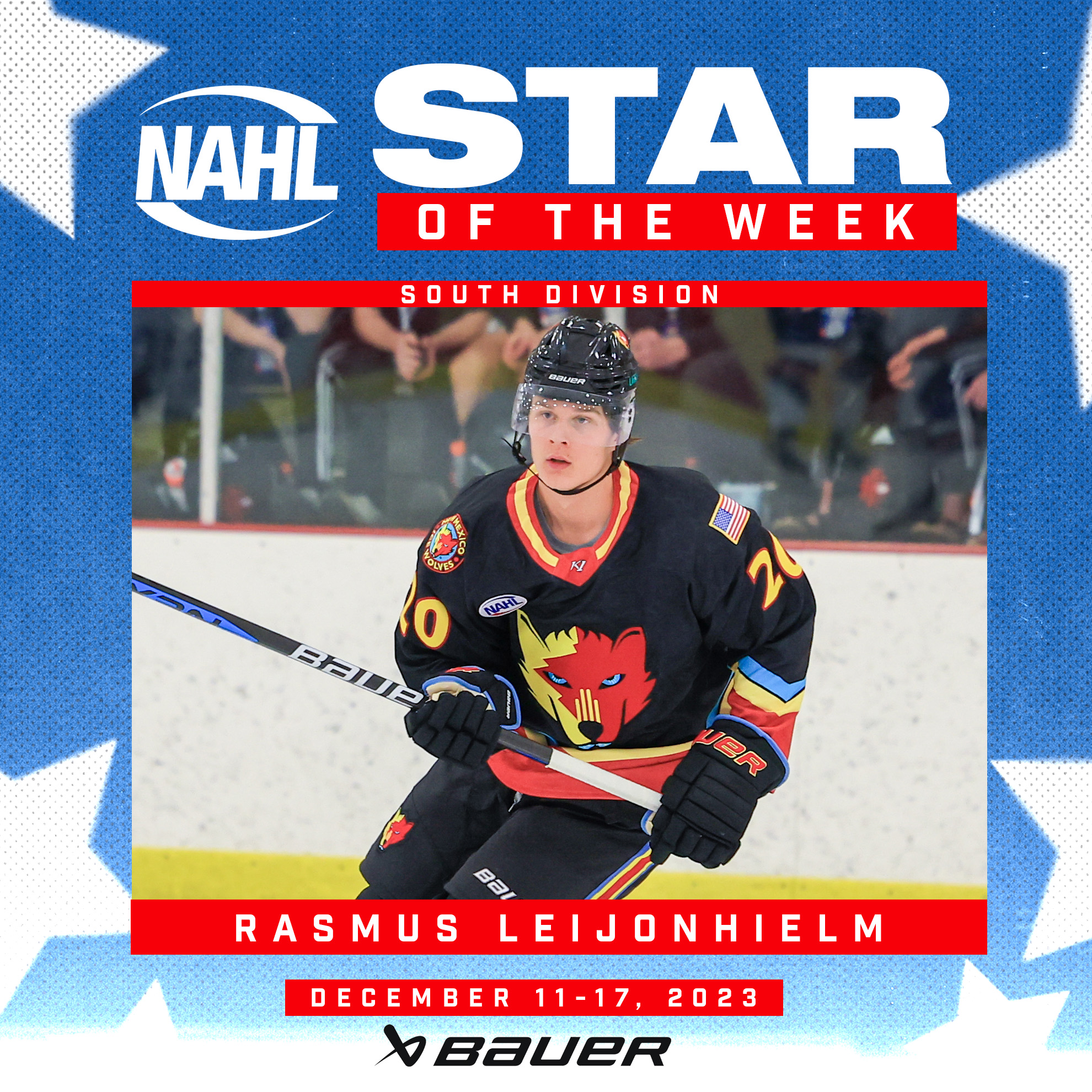 NAHL announces Stars of the Week presented by Bauer Hockey - NEW MEXICO ...